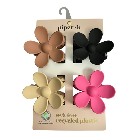 Piper K | Hair | Piper Flower Hair Clips Nwt | Poshmark